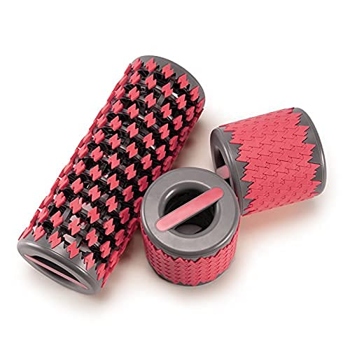 RED Strength Collapsible Roller | Lightweight Perfect Deep Tissue Roller | Travel Size Foam Roller for Physical Therapy & Exercise | Back Wheel for Pain Relief, Red