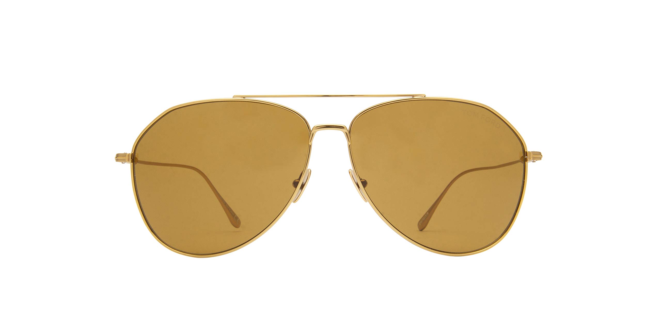 Tom Ford - FT0747 Shiny Endura Gold Aviator Men Sunglasses - 62mm