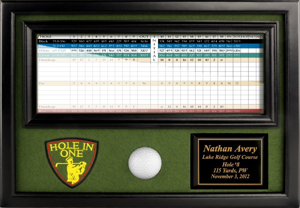 ProActive Sports Hole in One Ball and Scorecard Display (15.5β x 11β) - Black