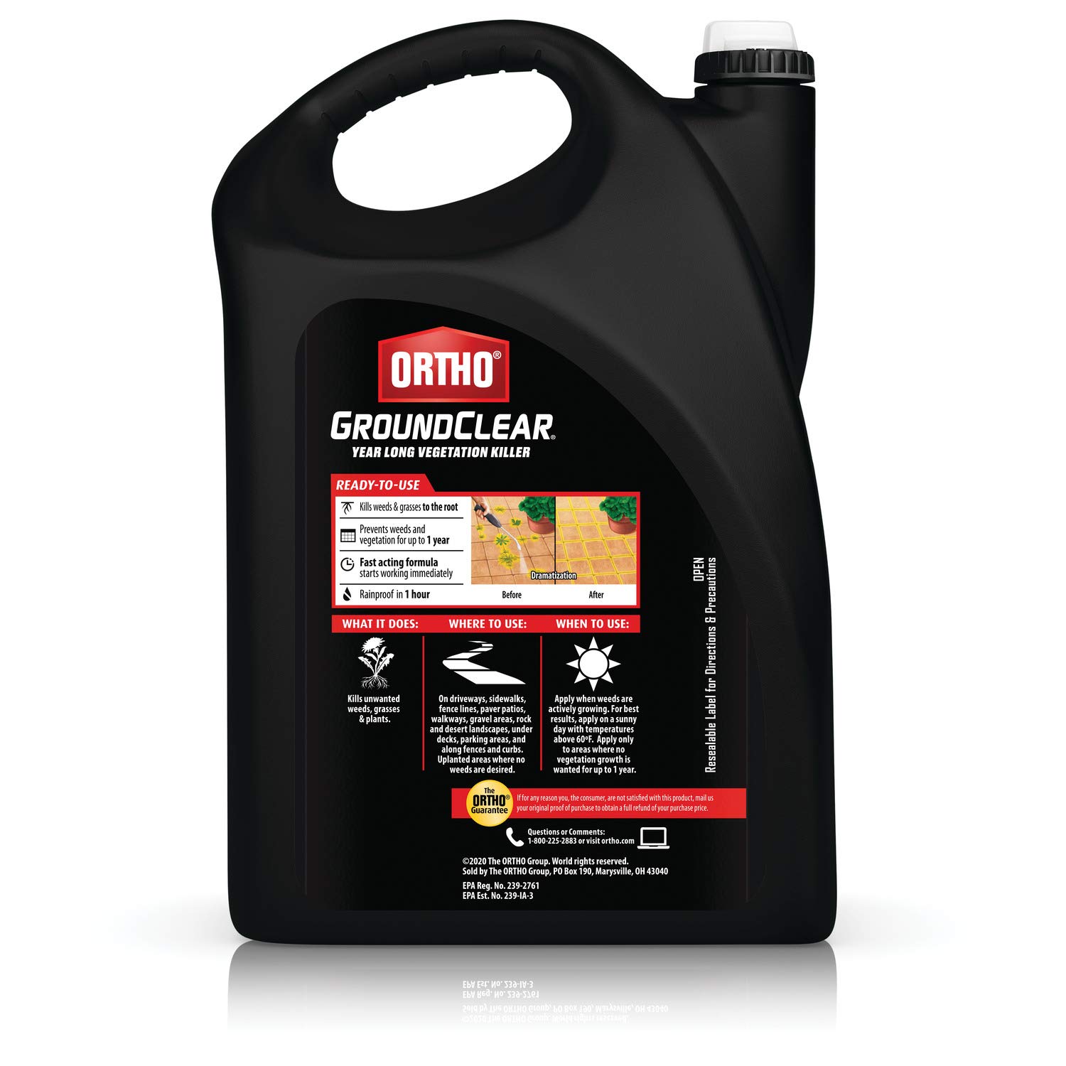 Ortho GroundClear Year Long Vegetation Killer and Ortho Home Defense Insect Killer for Indoor & Perimeter2 Bundle