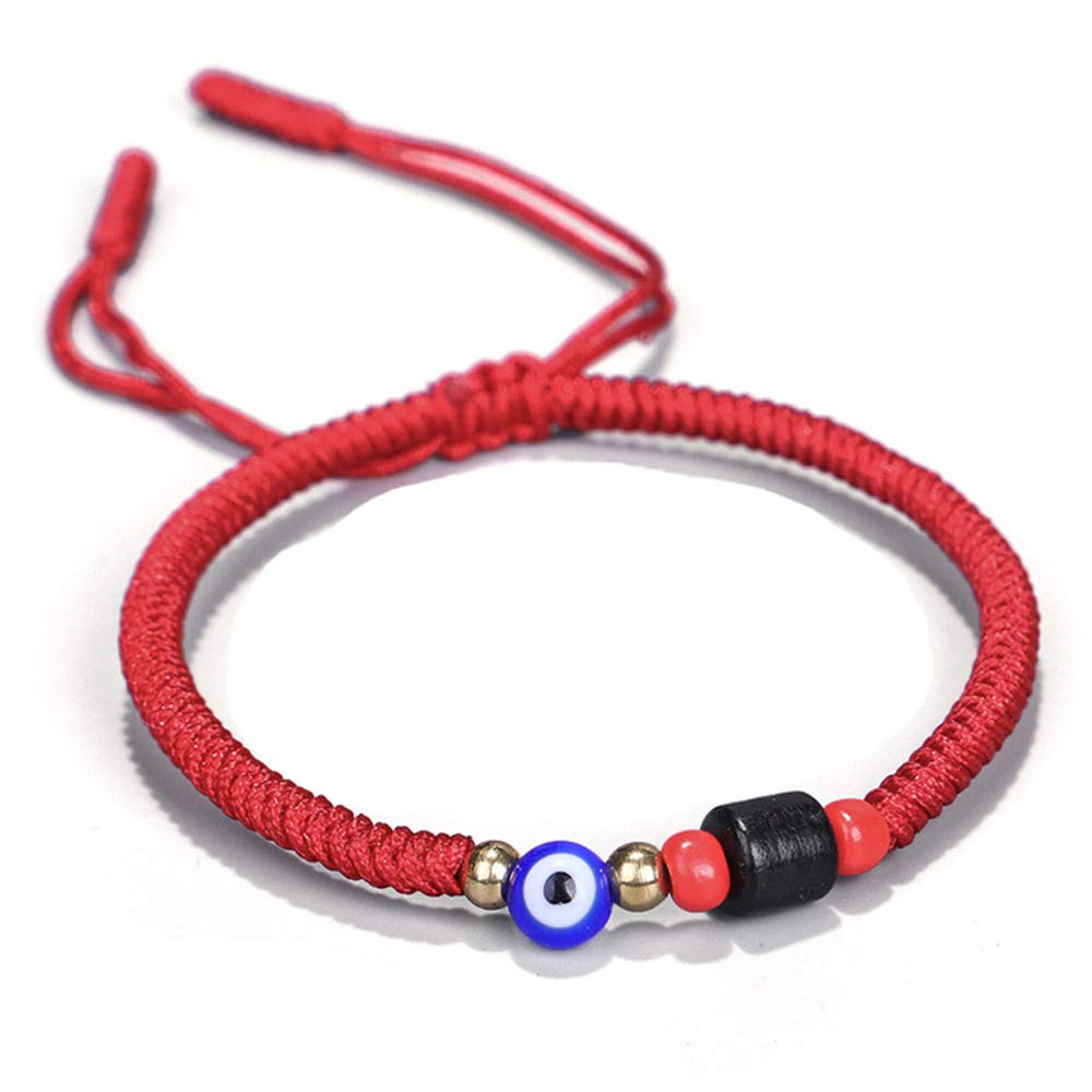 Red/Black Evil Eye Bracelet for Women Men Hand-woven Tibetan Buddhist Bracelets for Protection and Good Luck