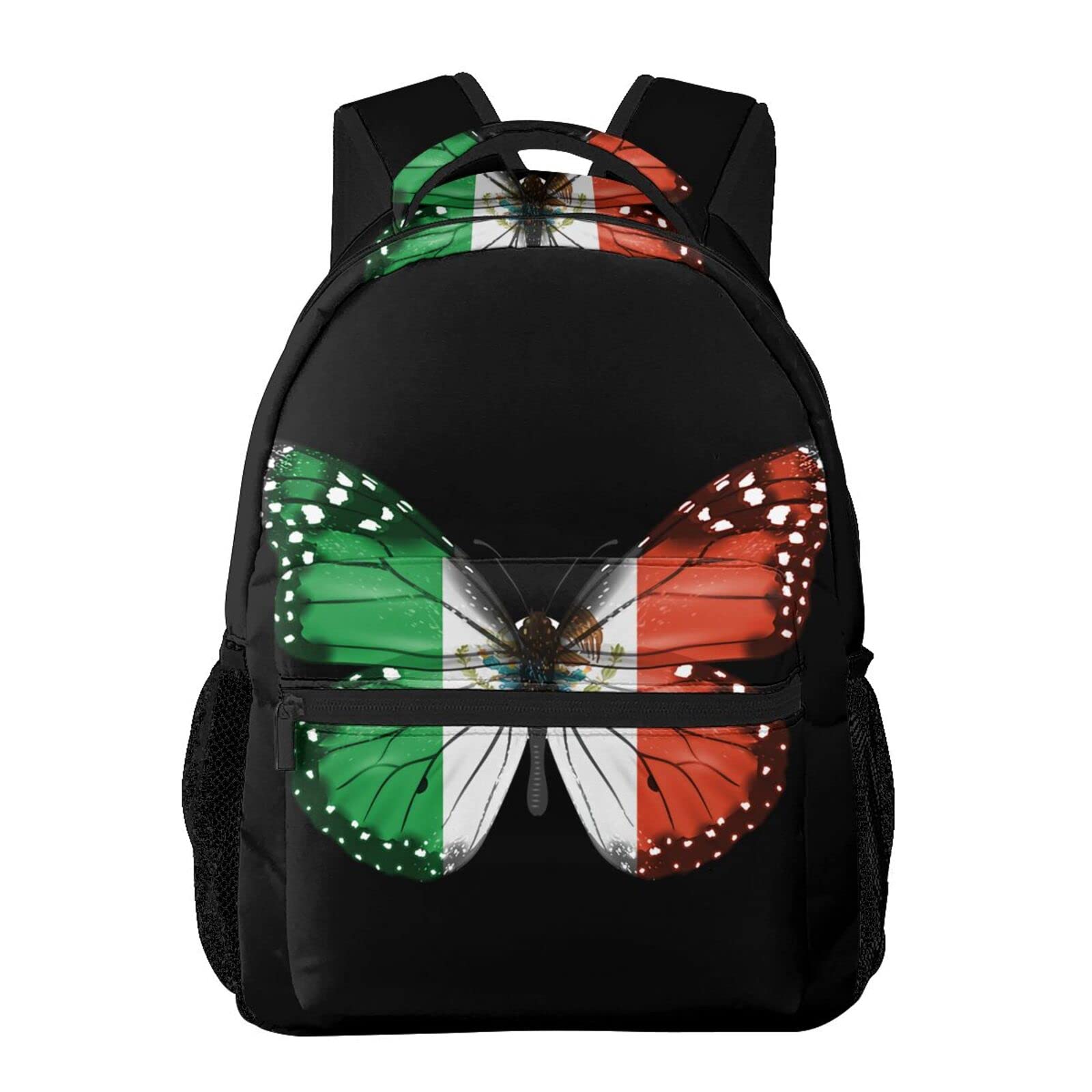 Qurdtt Mexico Flag Backpack Patriotic Mexican Backpack Casual Travel Laptop Daypack for Men Women