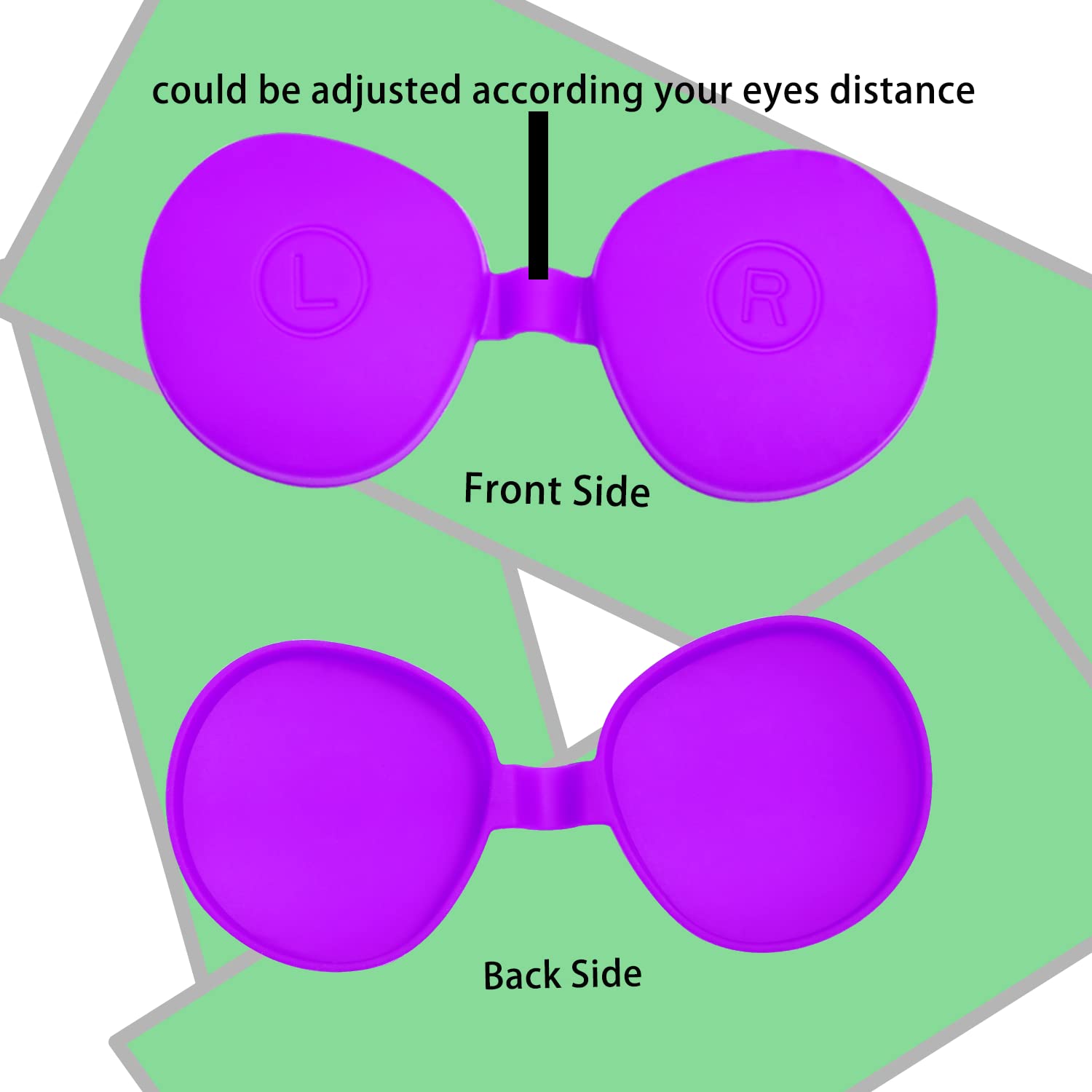Topcovos VR Lens Cover for Oculus Quest 2 Dust Proof Cover for Oculus Quest 2 Anti-Dust Lens Protector (Purple)