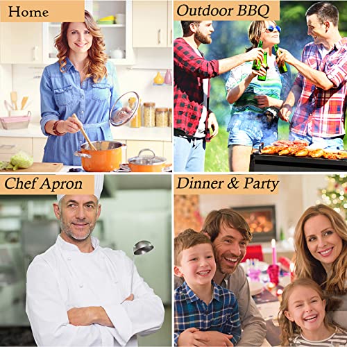 YFJQTZX Adjustable Canvas Apron Women Men, Waterproof Kitchen Aprons for Women With Pockets, Cute Cooking Chef Aprons for Men Grill(Black)