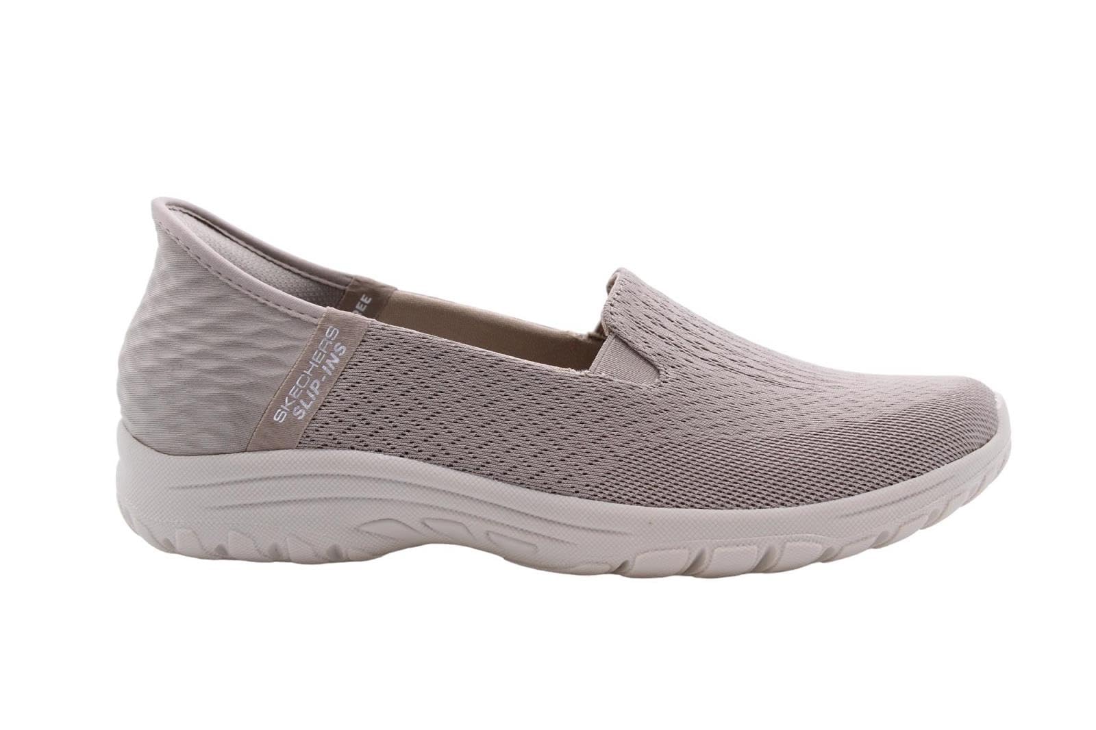 SKECHERS Women's Reggae Fest 2.0-Guiding Light Slip-INS Loafer, Taupe, 9