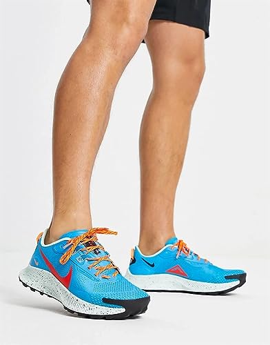 Nike Mens Pegasus Trail 3 Knit Gym Running Shoes Blue 9.5 Medium (D)