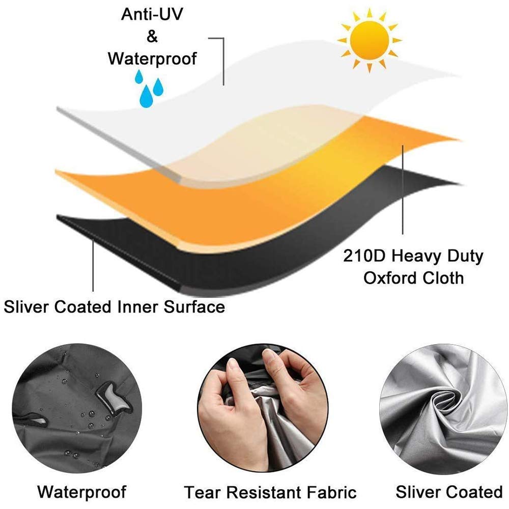 tonhui Rowing Machine Cover, Fitness Equipment Covers Protective Cover Dustproof Waterproof Cove Ideal for Indoor