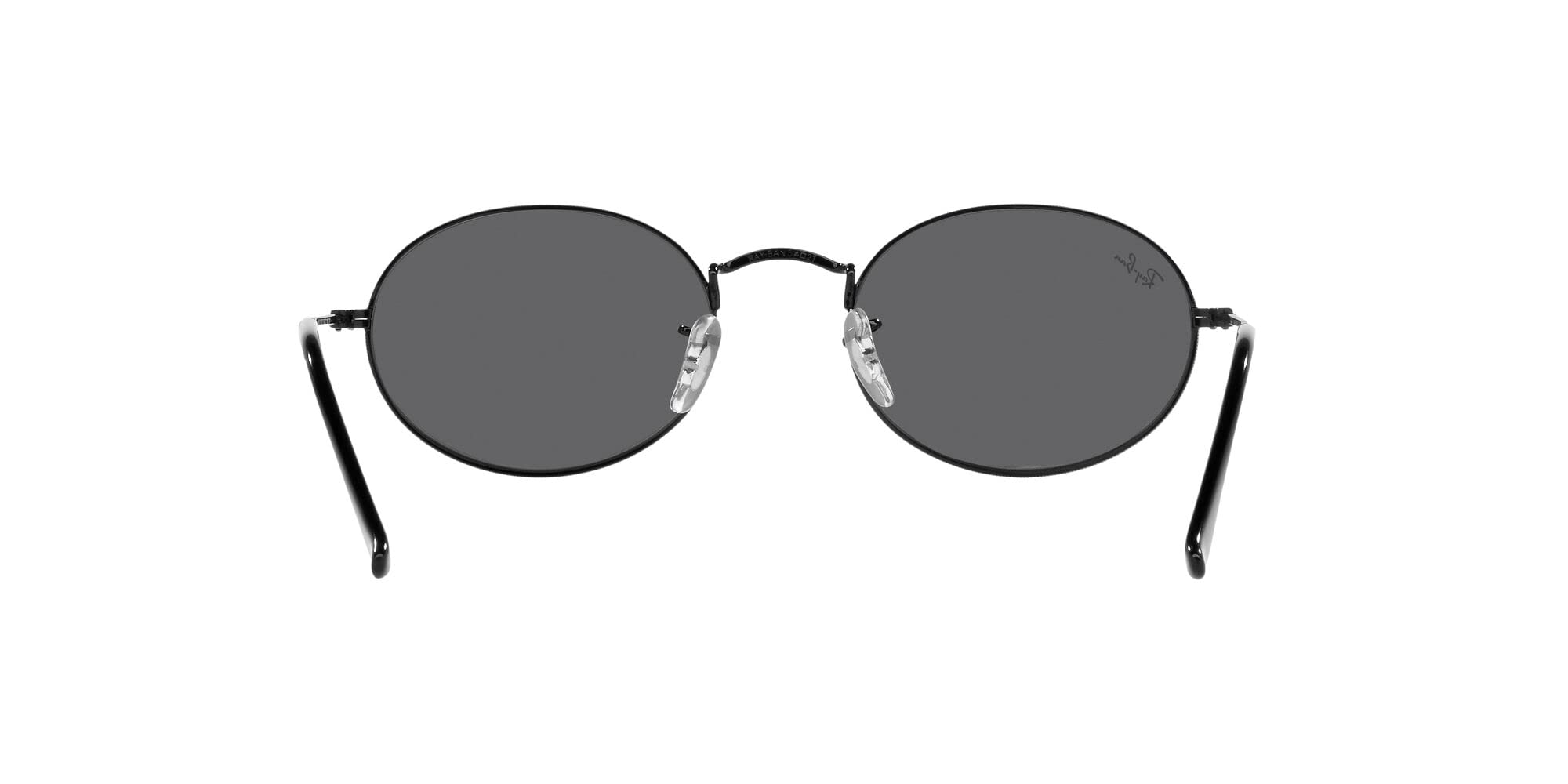 Ray-Ban Rb3547 Oval Sunglasses, Matte Grey On Gold/Grey Bi-Mirrored Grey, 54 mm