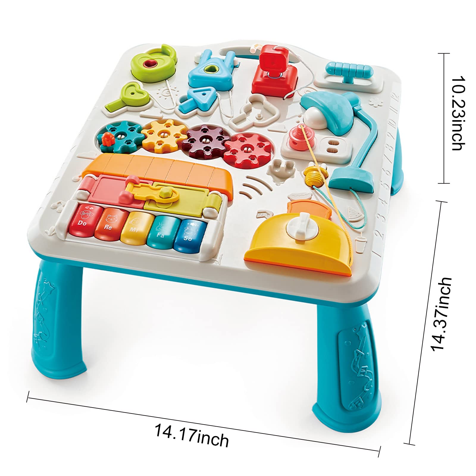 YOOYID Learning and Groove Musical Table with Lights & Melodies, Activity Table for Toddlers 1 2 3 Years Old