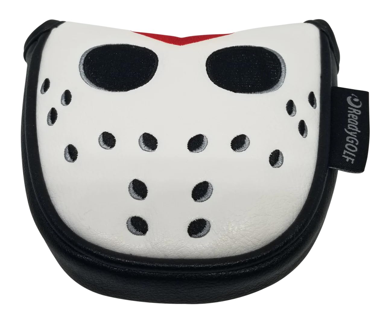 ReadyGOLF Hockey Goalie Mask Embroidered Putter Cover - Mallet