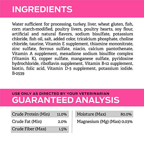 Purina Pro Plan Veterinary Diets UR Urinary St/Ox Savory Selects Feline Formula Turkey & Giblet Recipe in Sauce Wet Cat Food - (Pack of 24) 5.5 oz. Cans