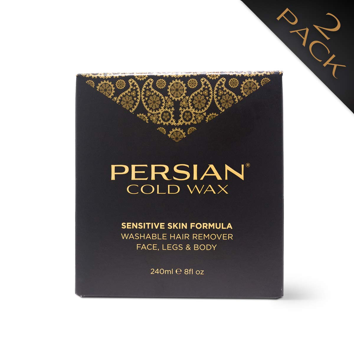 Persian Hair Removal Cold Wax Kit, 8 Fl Oz (Pack of 2)