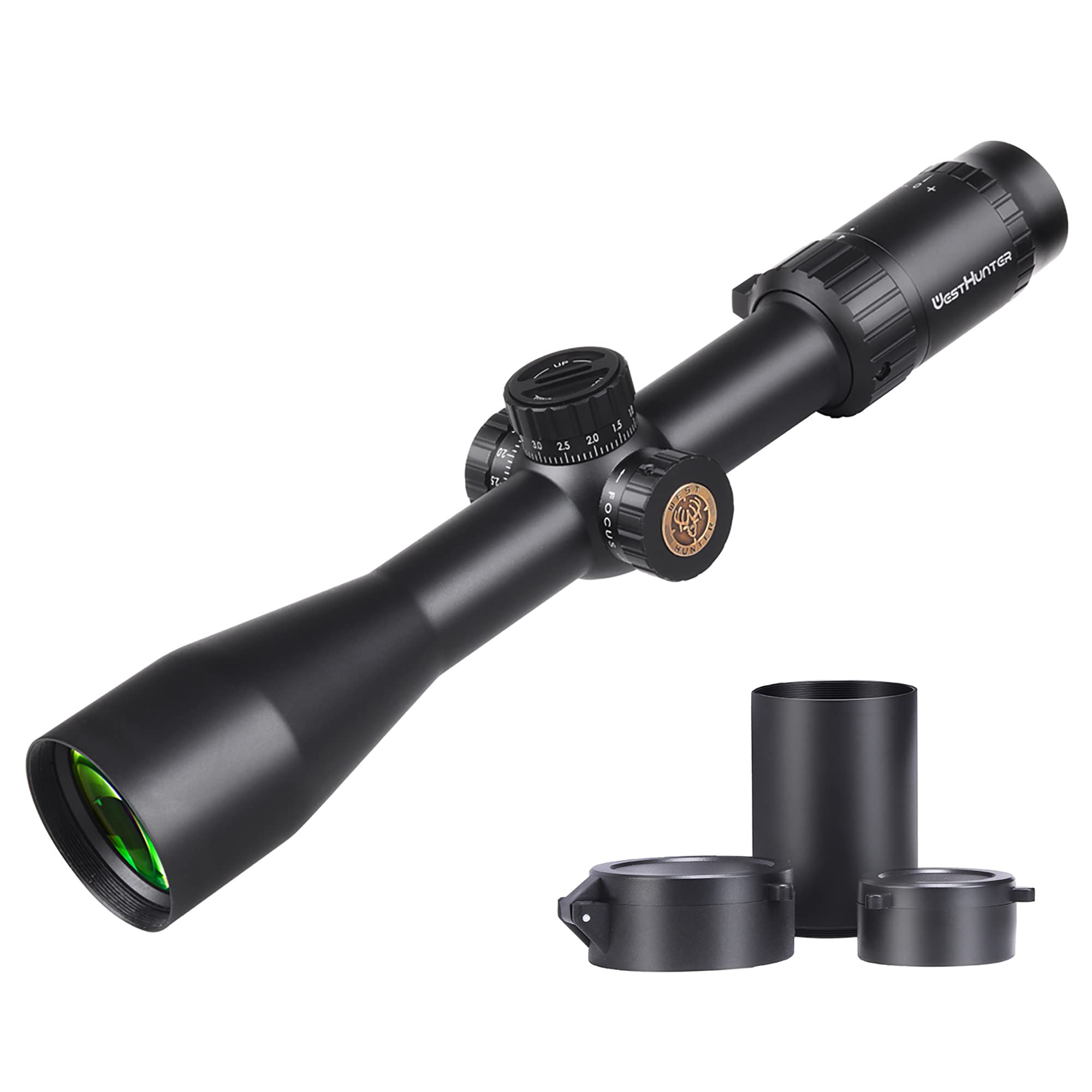 WestHunter Optics HD-S 4-16x44 SF Riflescopes, 30mm Tube Second Focal Plane Tactical Precision 1/10 MIL Shooting Scope | Black, Only Optics & Basic Accessories
