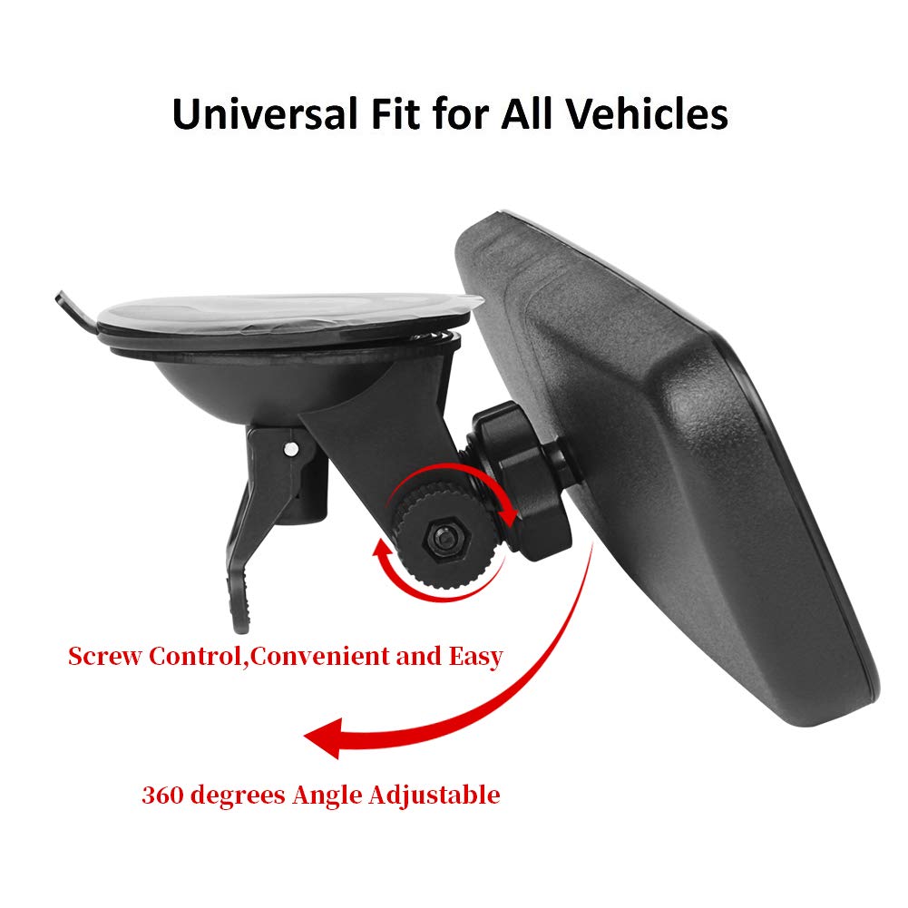 Safety Car Seat Mirror for Rear Facing Infant, Universal Car Truck Interior Rear View Mirror Adjustable White backseat Mirror ANTI GLARE Suction Cup, Baby Mirror for Car (Width 24.8cm/9.76in)