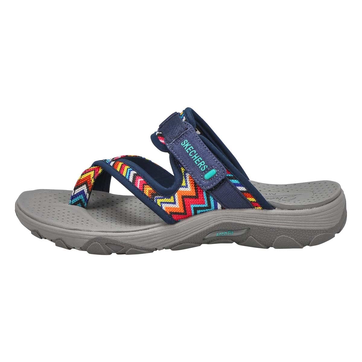 Skechers Women's Arch Fit Reggae Sport Sandal Navy 7 Medium US