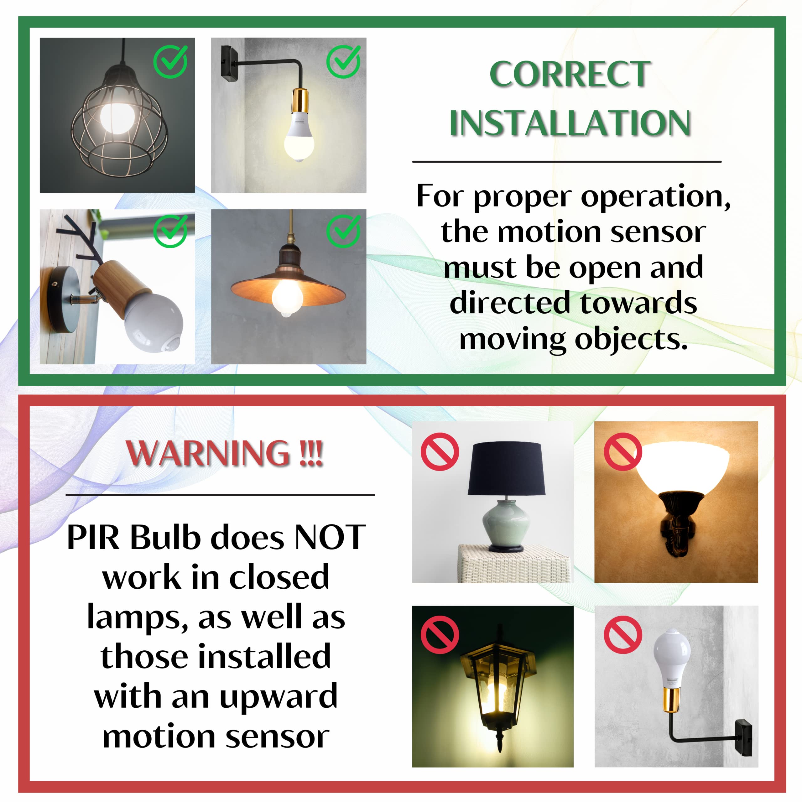 VOLANSON TECHNOLOGIES Motion Sensor Light Bulbs with Dusk to Dawn Sensor Indoor Motion Detector Bulb for Front Door, Porch, Garage, Security Automatic LED Lightbulb 12W Warm White 3000K E27