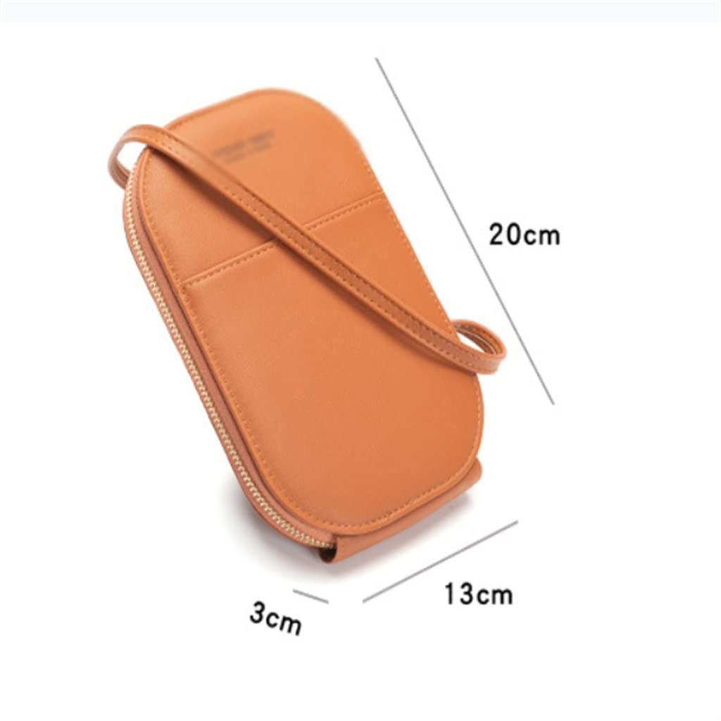 WYFDP Leather Messenger Bag for Women Phone Wallet Small Crossbody Shoulder Purse Card Holder Pocket (Color : D, Size : 1ps)