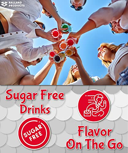 Sonic Singles to Go Variety Pack of 6-2 Boxes Each - Cherry Limeade, Strawberry Lemonade and Ocean Water - Bundle with Ballard Products Hard Candy Recipe Card