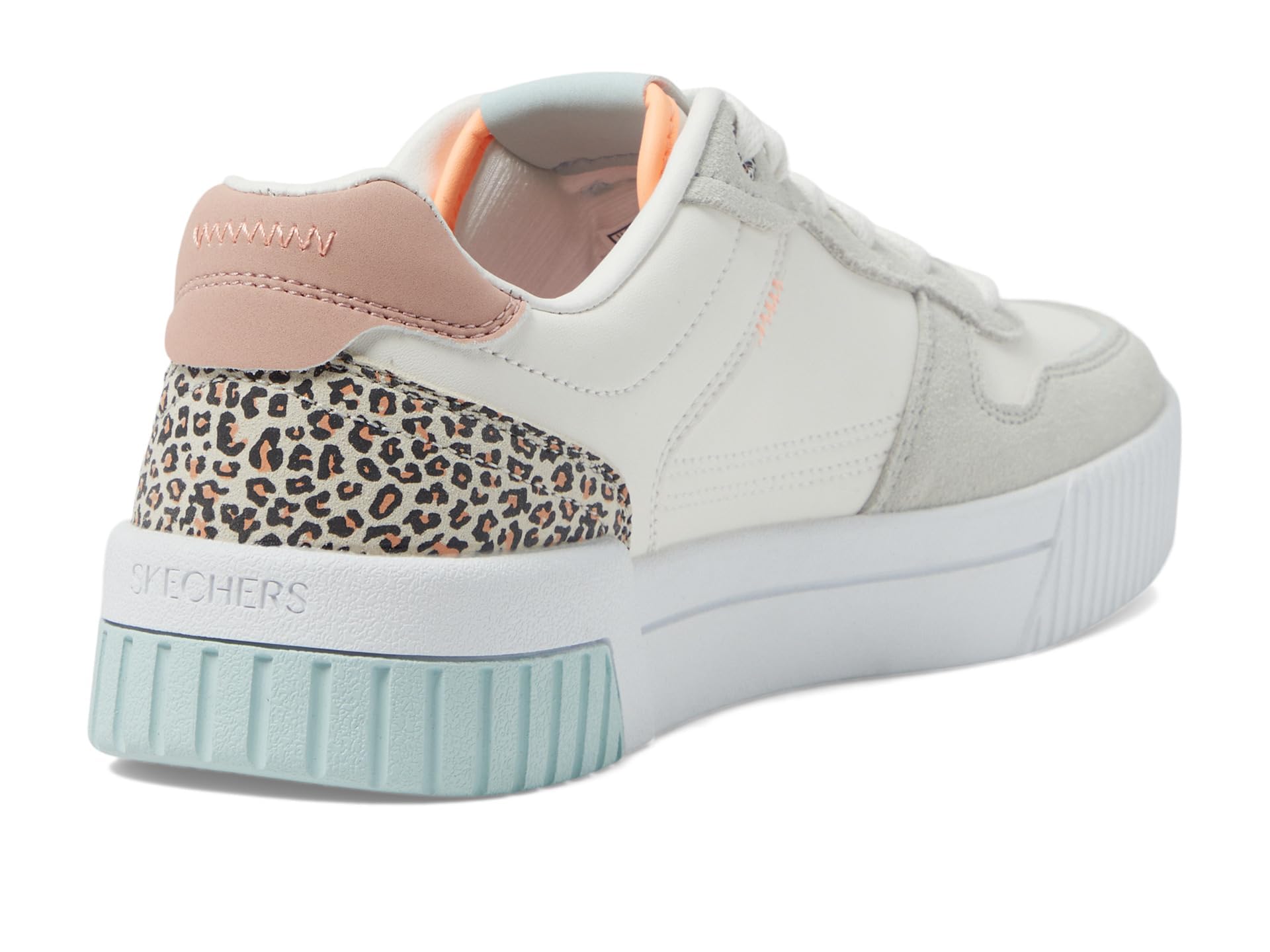 Skechers Women's Jade-Feline Instinct Sneaker, Natural/Mulit, 6.5