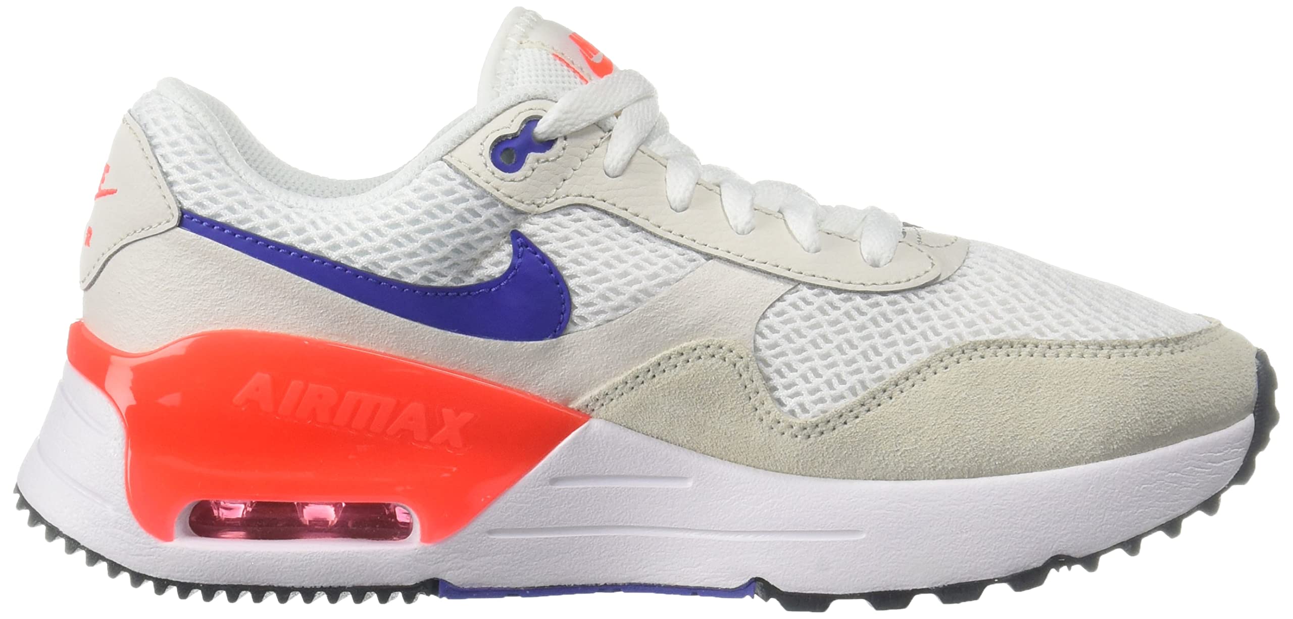 Nike Womens Air Max SYSTM Fitness Workout Running Shoes White 7.5 Medium (B,M)