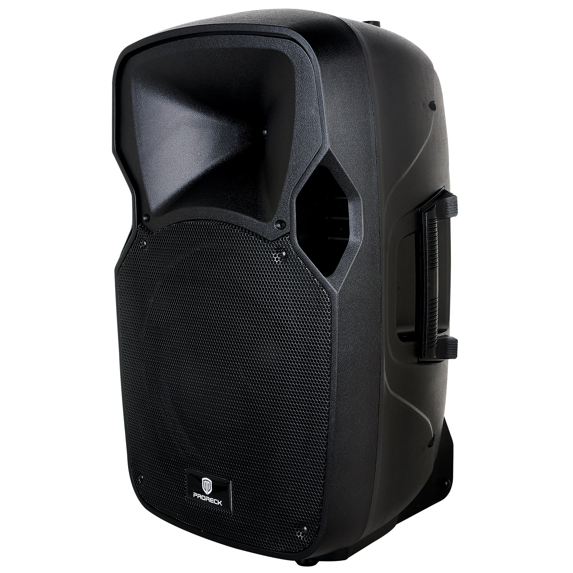 PRORECK Party 12 Portable 12-Inch Woofer 2-Way Powered PA Speaker System Combo Set with Bluetooth/USB/SD Card Reader/FM Radio/Remote Control/Speaker Stand