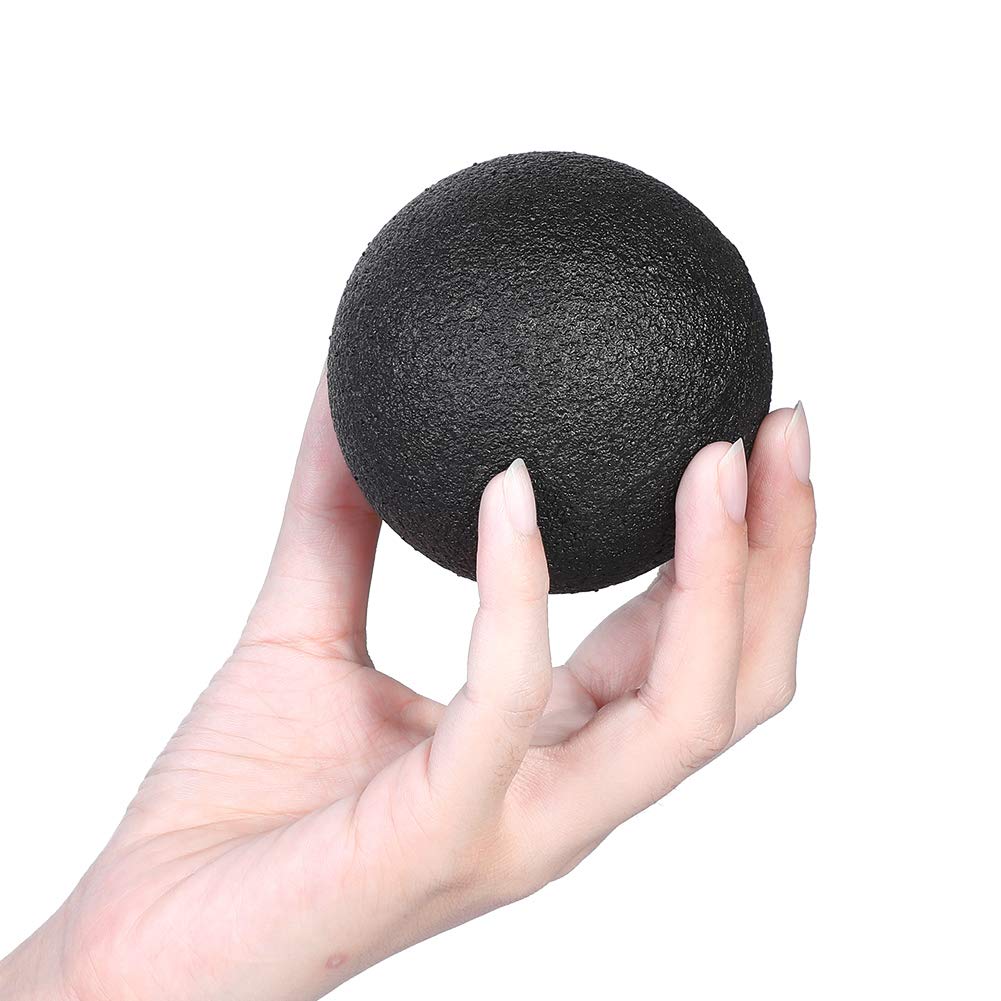 Tgoon Foam Roller Ball, Yoga Foam Roller Ease Stiffness Relax Muscles for Rehab Exercises for Stability Exercise(Black, 8CM Single Ball)