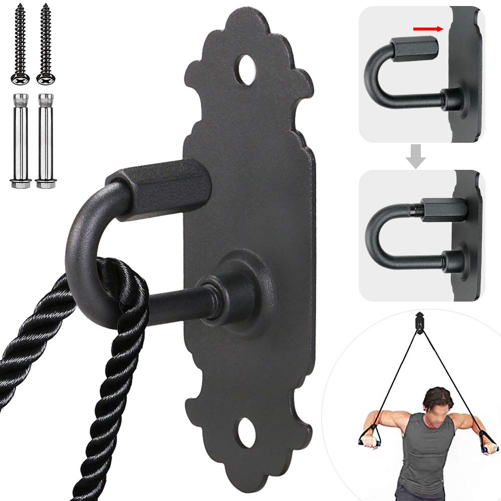 Resistance Band Wall Anchor Workout Anchor for Suspension Training, Body Weight Straps, Home Gym, Physical Therapy Exercise and Stretching, Yoga Swings SELEWARE