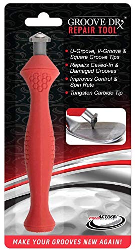 ProActive Sports | Groove Doctor Repair Tool | for Iron and Wedge Golf Club Re-Grooving, Sharpening, and Cleaning | The Ultimate Golf Accessory | Keep Your Golf Clubs Clean & Sharp