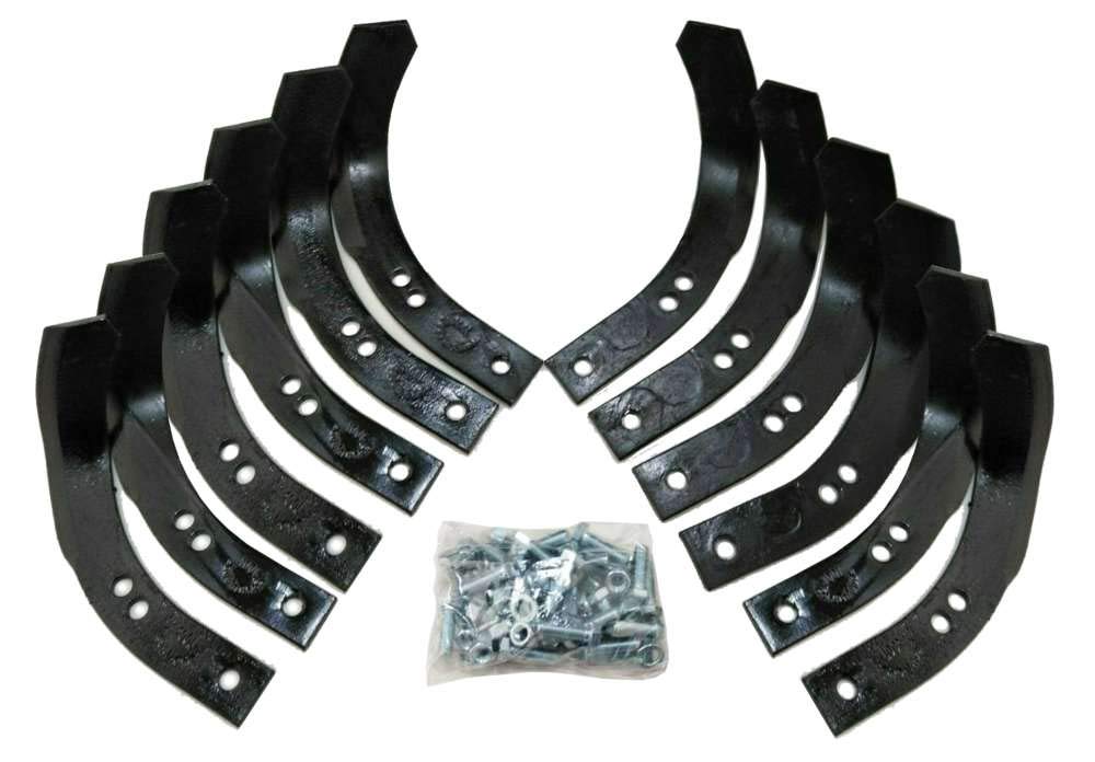Set of 12 Replacement Roto Tiller Tines 1901118A 1901118 742-0105 742-0106