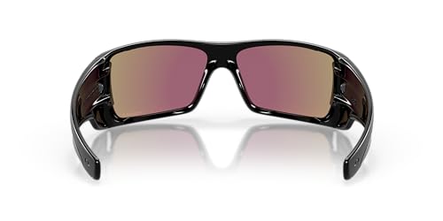 Oakley Men's OO9101 Batwolf Rectangular Sunglasses, Polished Black/Prizm Sapphire, 27 mm