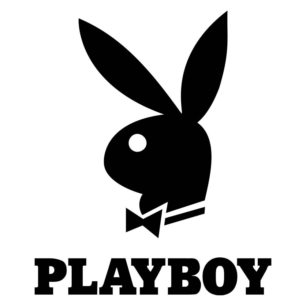 Playboy 316L 20G Surgical Steel Bunny Earring Studs Plated for Women 0.8 MM - Playboy License (Gold)