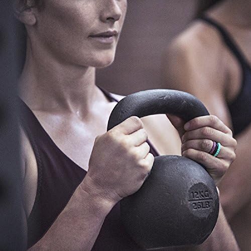 QALO Women's Rubber Silicone Ring, Stackable Geo Rubber Wedding Ring for Women, Breathable, Durable Engagement Silicone Band, 3.5mm Wide 2.5mm Thick, Blue Moonstone, Size 6