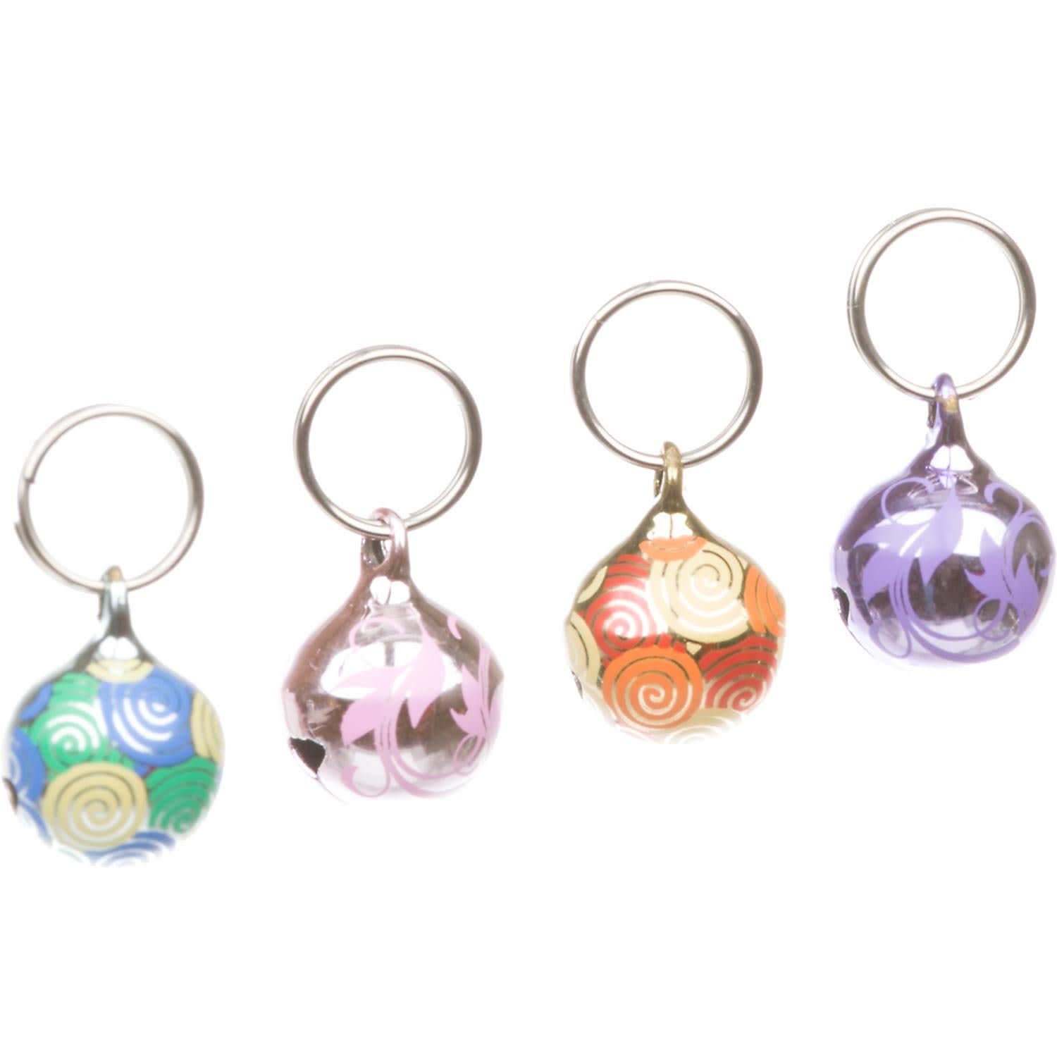 Petco Patterned Accessory Bells for Cat Collars, Assorted - Includes 2 Bells