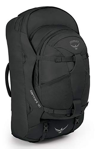 Osprey Farpoint 70L Men's Travel Backpack, Volcanic Grey, Medium/Large