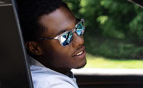 Revo Sunglasses Cove x Jeep: Polarized Lens with Rounded Square Frame, Crystal Frame with Blue Water Lens