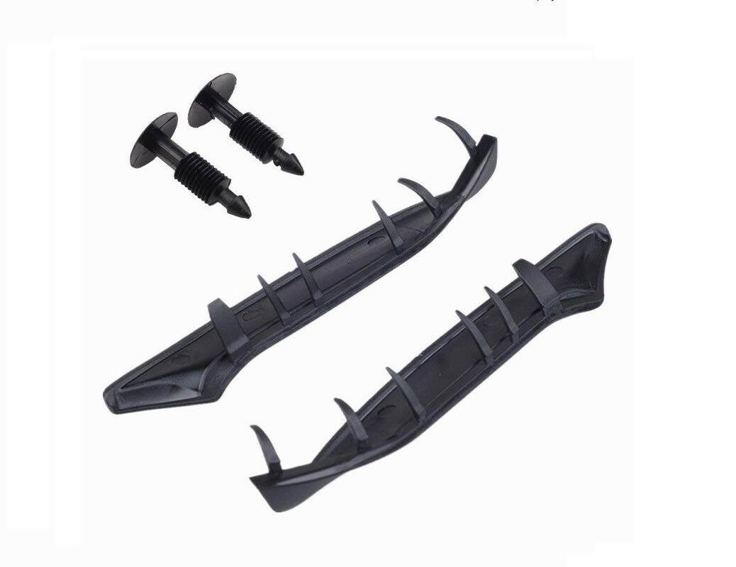 Perfit Liner Wiper Cowling Rubber End Pieces Includes Retaining Pins Compatible With FORD 2004-2008 F-150, 2006-2008 Mark LT Fit 4L3Z15022A69AA 4L3Z15022A68BA