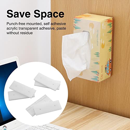 XIAOL Power Strip Holder, 5 Pack Self Adhesive Power Strip Mount, Surge Protector Mount Punch Free Cable Management System for WiFi Router Tissue Box