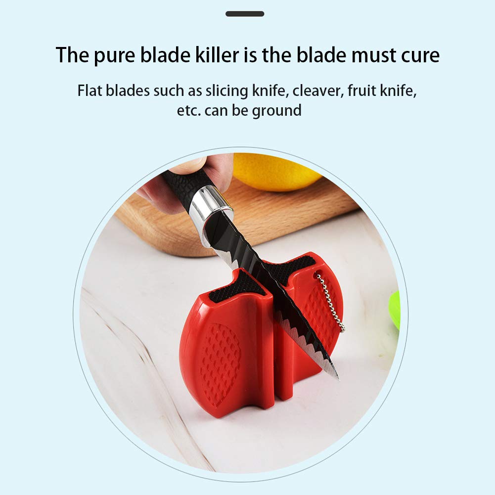 Portable Knife Sharpener Mini Knife Sharpener Pocket Knife Sharpener Handheld Automatic Knife Sharpener Kitchen Fixed Angle Knife Sharpener