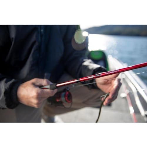 Shakespeare Ugly Stik 7β Carbon Spinning Rod, One Piece Spinning Rod, 6-10lb Line Rating, Medium Light Rod Power, Fast Action, 1/8-1/2 oz. Lure Rating, Red/Black