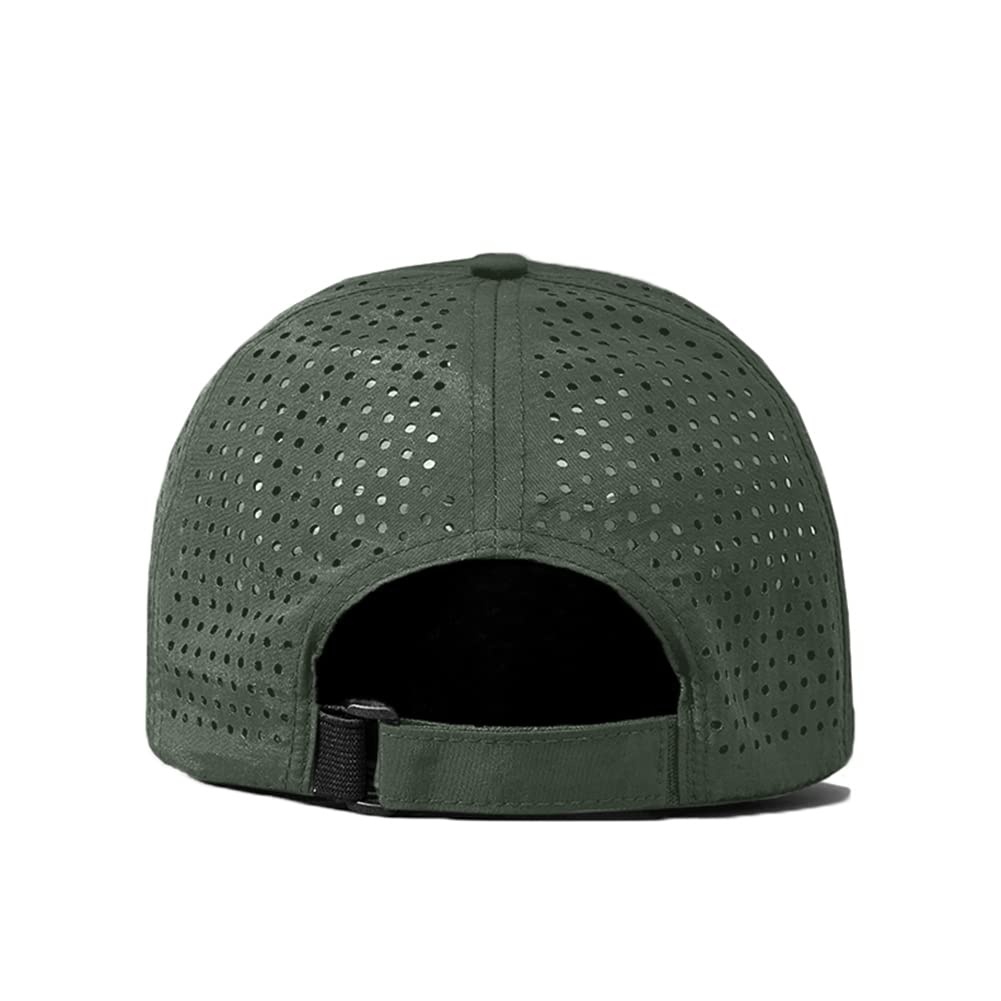 Oversize XXL Baseball Caps,Quick Dry Mesh Sports Hat for Big Heads 22"-25",Waterproof Lightweight Running Sun Hat. (ArmyGreen)