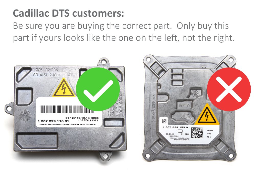 Replacement Xenon HID Ballast for Cadillac DTS, Audi A4 S4, Saab 9-7x, Volvo Headlight Control Unit Module Replaces 307 329 115, 307 329 098