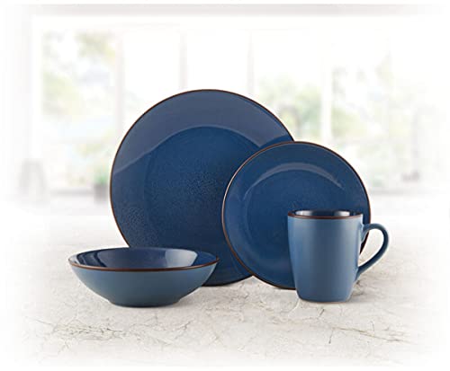 Pfaltzgraff Pierce 16-Piece Dinnerware Set, Service for 4, Blue