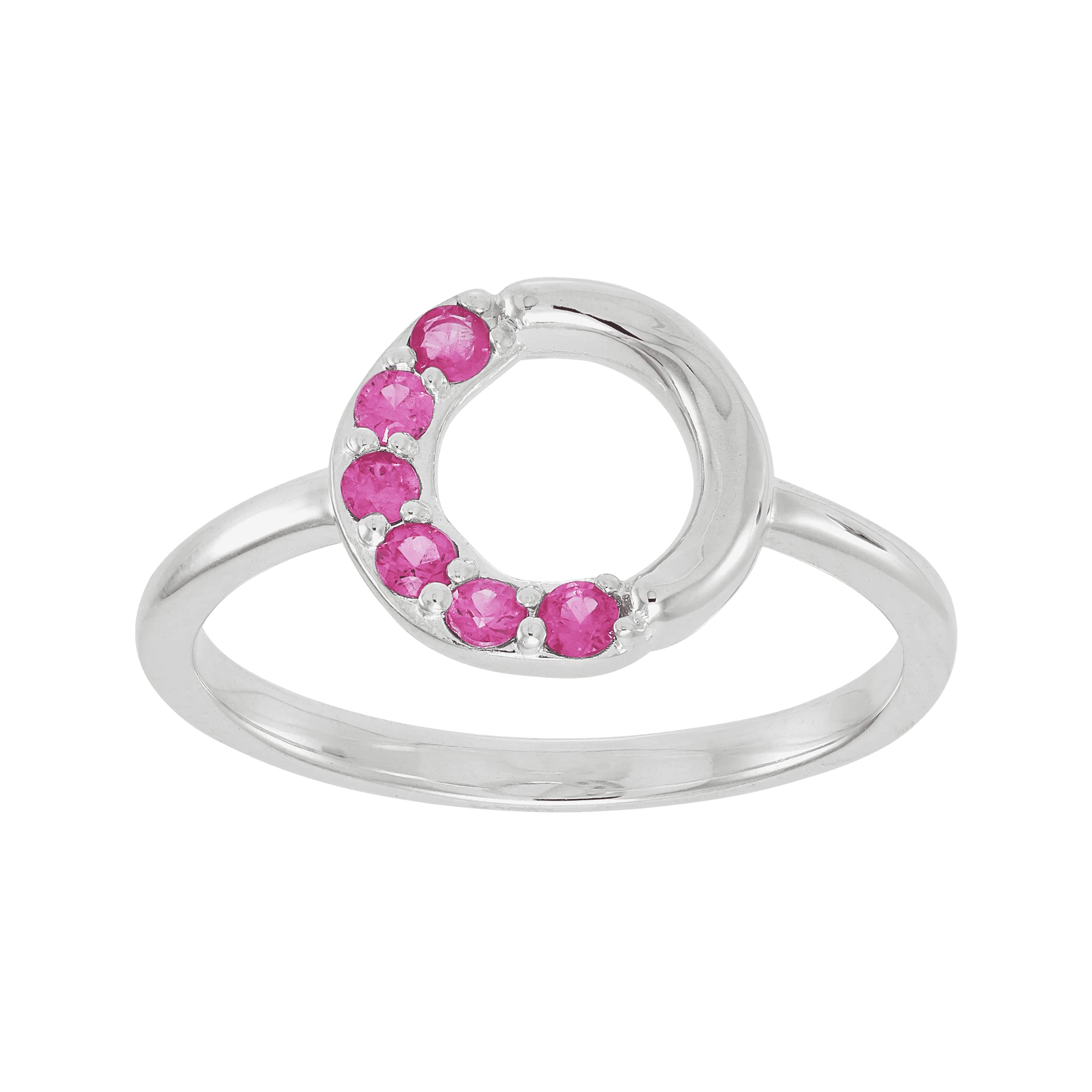 Silpada 'Endless Circle' Ruby Ring in Sterling Silver, Size 8, Size 8