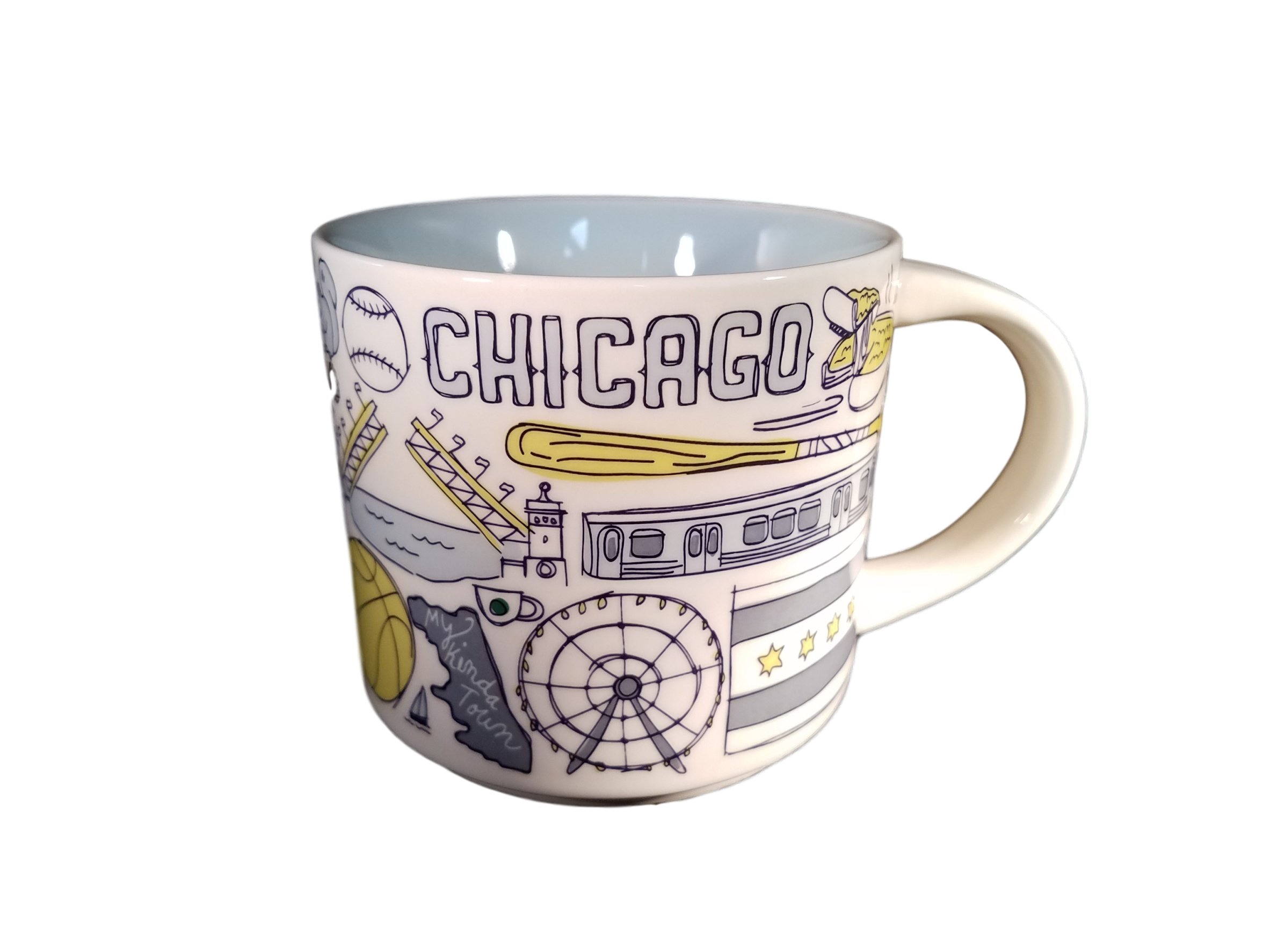 Starbucks Chicago Been There Series Ceramic Coffee Mug, 14 oz