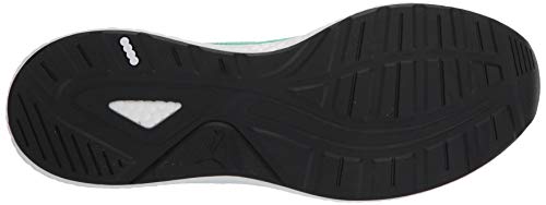 Puma Men's NRGY Neko Sneaker, Black White-Green Glimmer, 7 M US