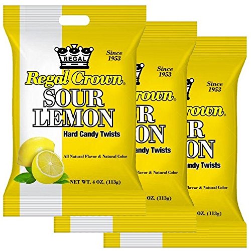 Regal Sour Lemon Drops 3 4oz. Bags