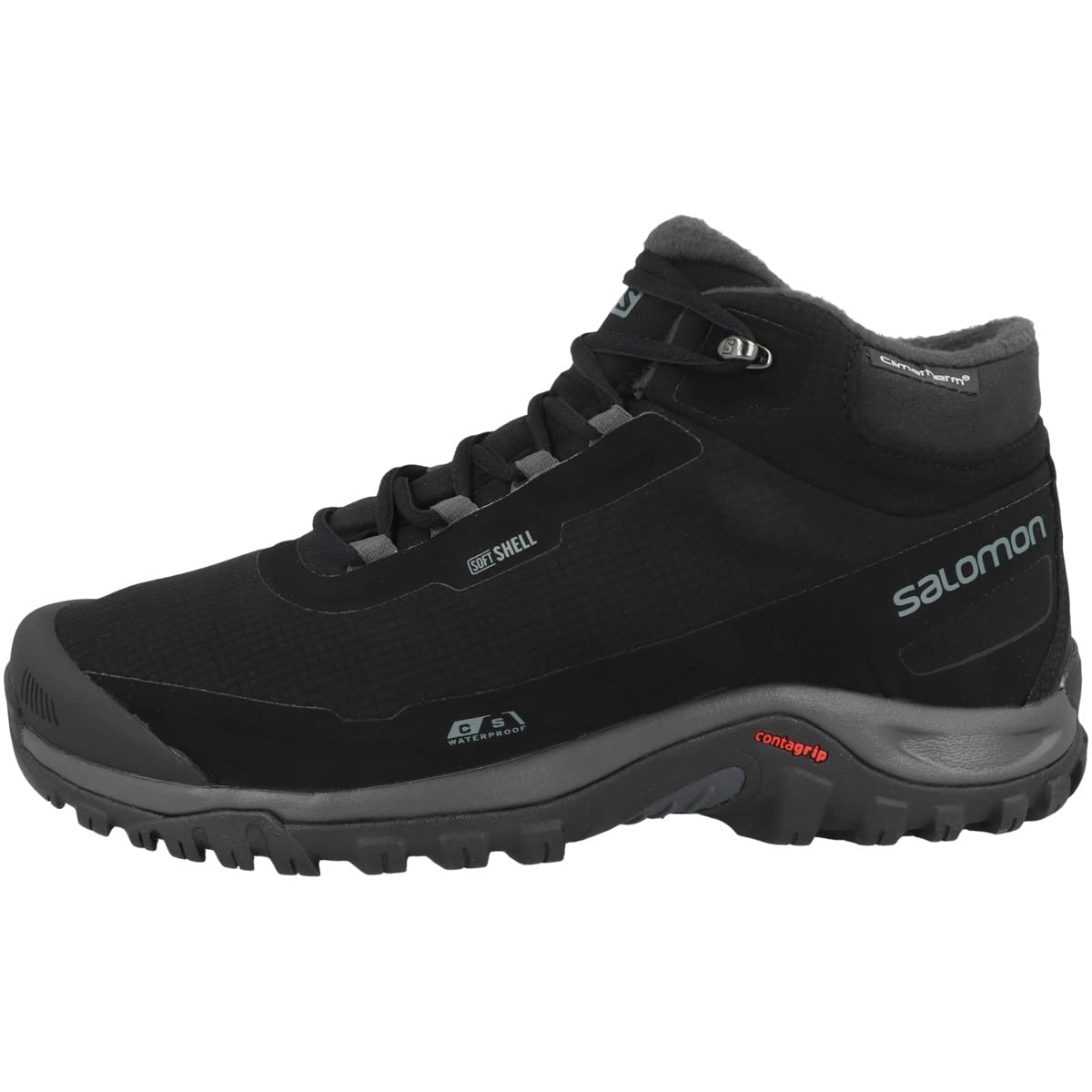 Salomon SHELTER CLIMASALOMON Waterproof Winter Boots for Men Snow, Black/Ebony/Black, 11