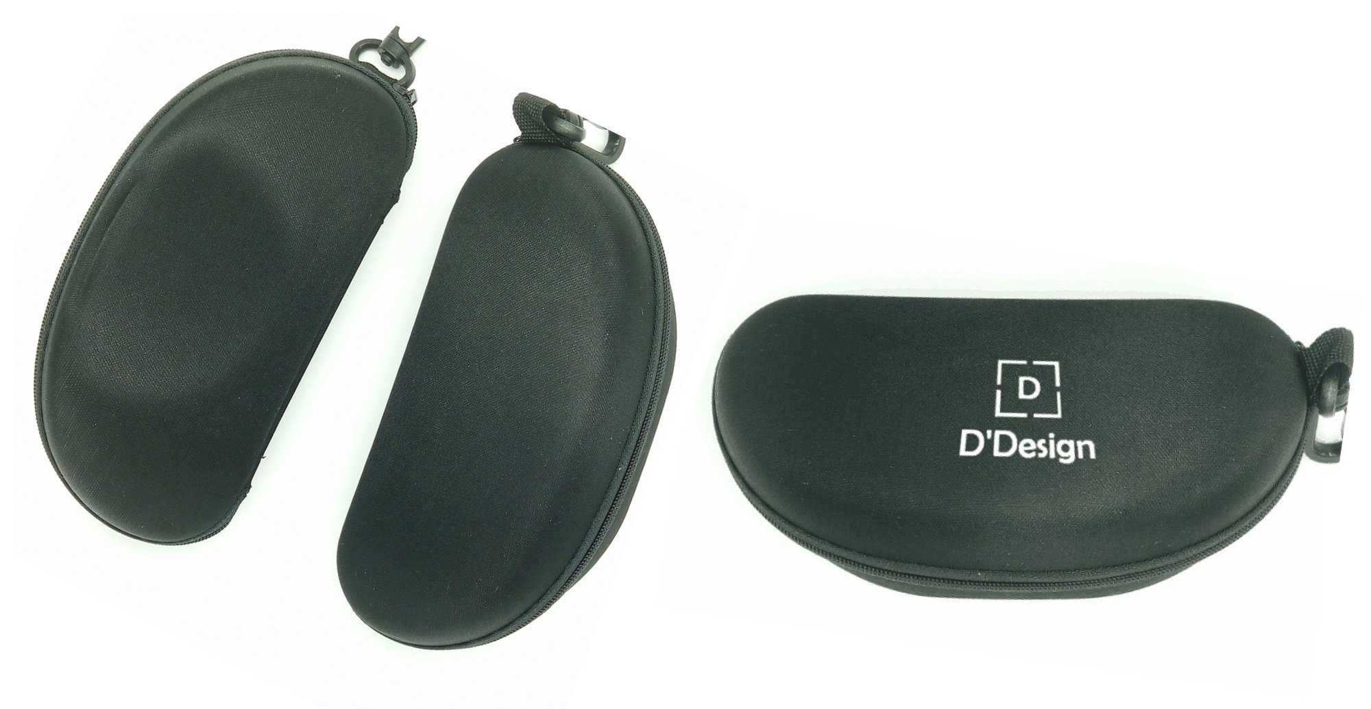 Polarized Sunglasses with Case - Unisex Sports Sunglasses (Black, Black)