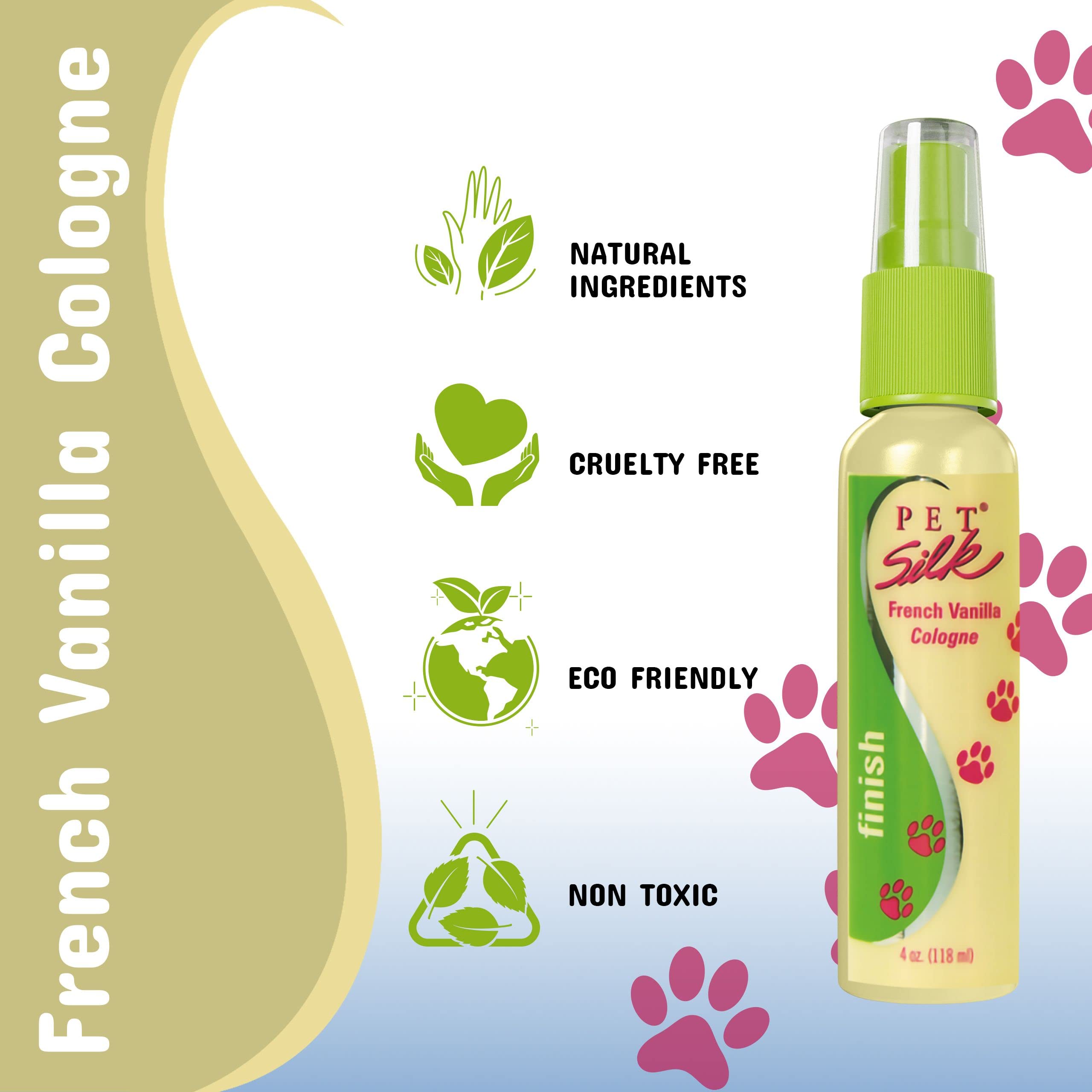 Pet Silk Clean Scent Pet Cologne 11.6oz, Odor Eliminator Animal Deodorant & Body Perfume Spray, Conditions and Deodorizes, Clean & Fresh Scent made for Dogs, Cats, Horses and more!