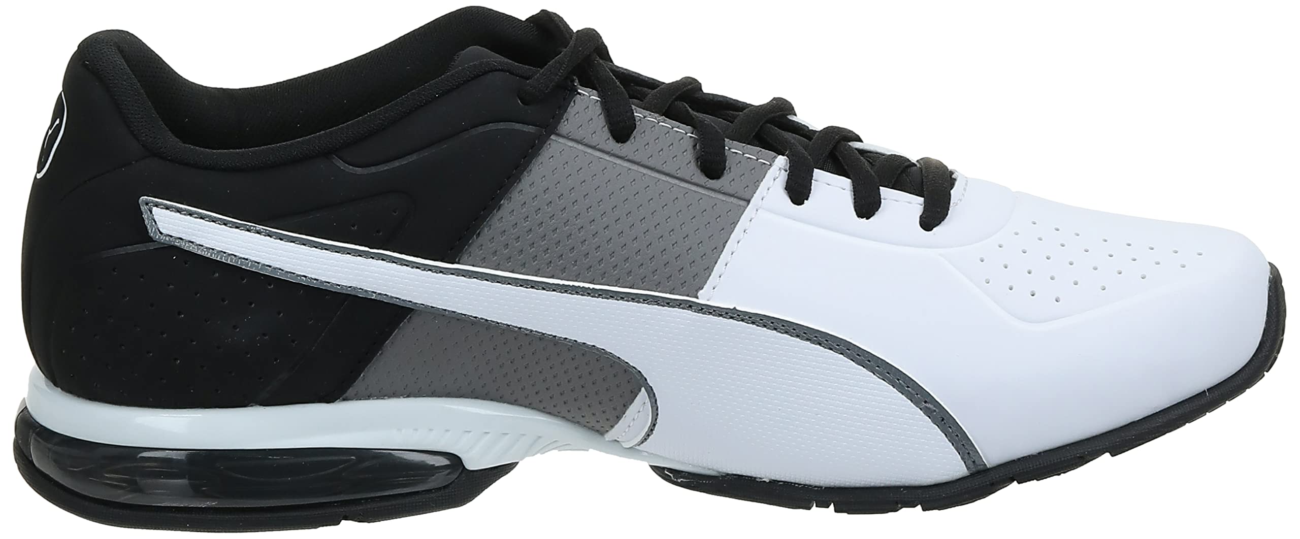 PUMA Mens Cell Surin 2 Cross Trainer, MATTE Charcoal Gray-PUMA Mens White, 11